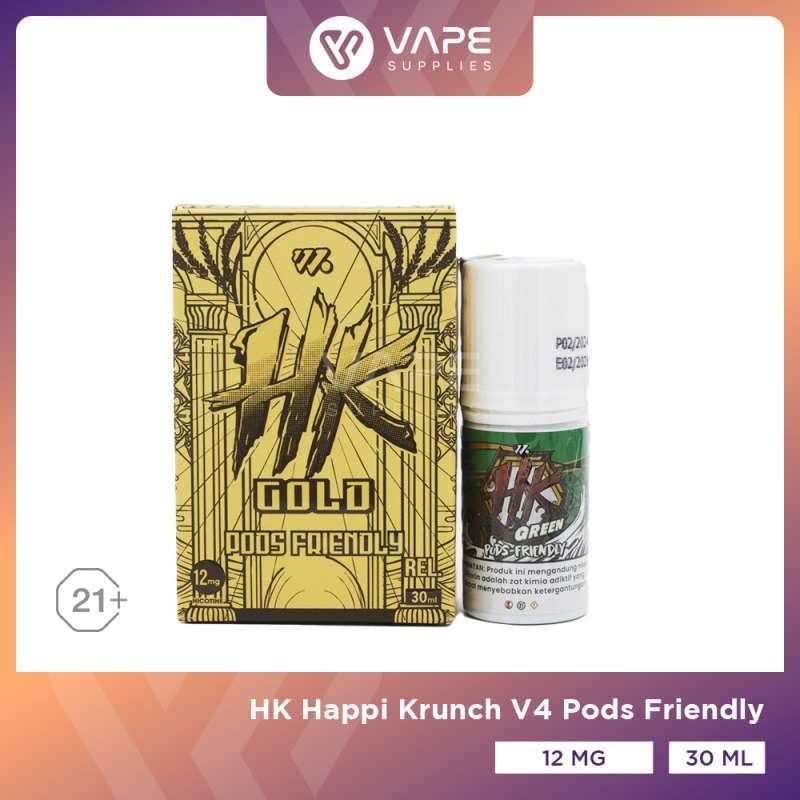 Jual Liquid HK Happi Krunch V4 Gold Pods Friendly 30ML di Seller Vape ...