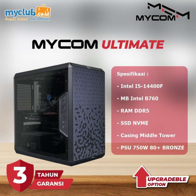 Jual MyCom Ultimate Intel I5-14400F B760 - D5-6400/64GB N/1024GB di ...
