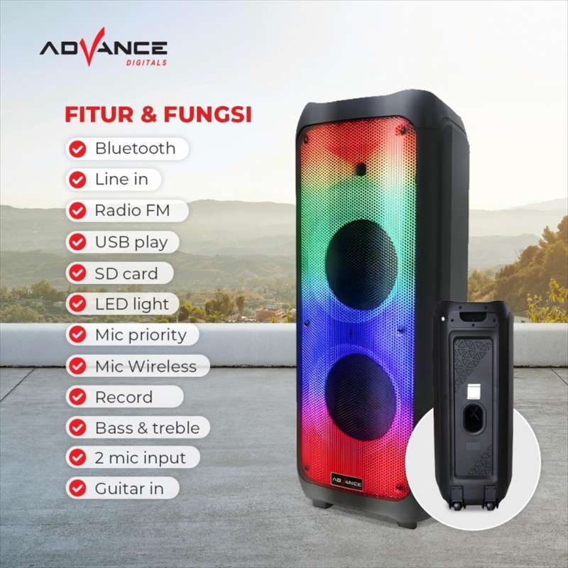 Jual ADVANCE KK1000 | KK-1000 SPEAKER BLUETOOTH KARAOKE di Seller ...
