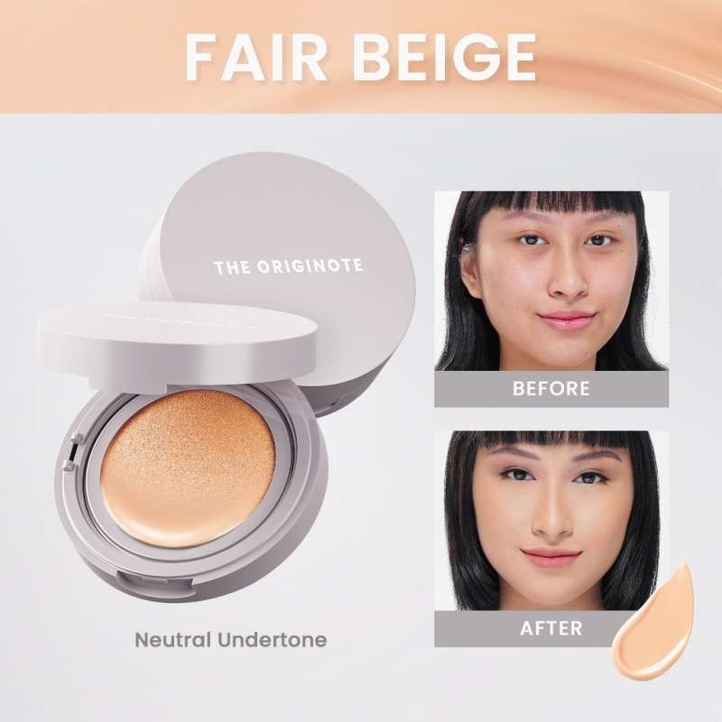 Jual The Originote High Cover Serum Cushion Fair Light Medium Tan Deep ...