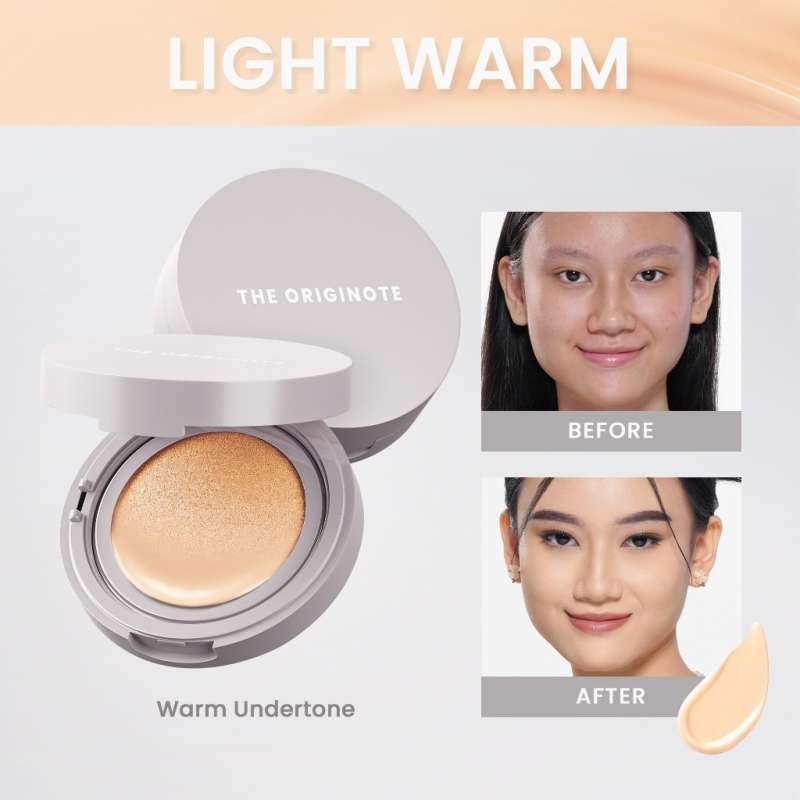 Jual The Originote High Cover Serum Cushion Fair Light Medium Tan Deep ...