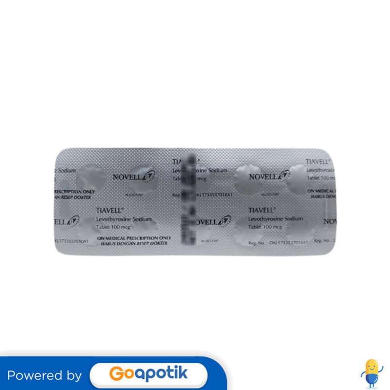 Jual Tiavell 100 Mcg Blister 10 Tablet Di Seller Apotek Family Jaya ...