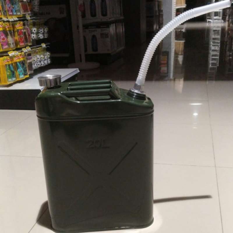 Promo KRISBOW JERIGEN BENSIN JERIGEN BESI 20 Liter Diskon 21% di Seller ...