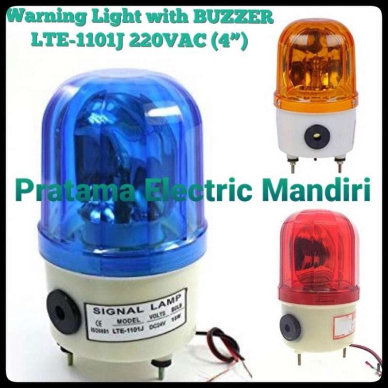 Promo FORT Warning Turn Light Rotary Lamp with Buzzer 4 LTE-1101J ...