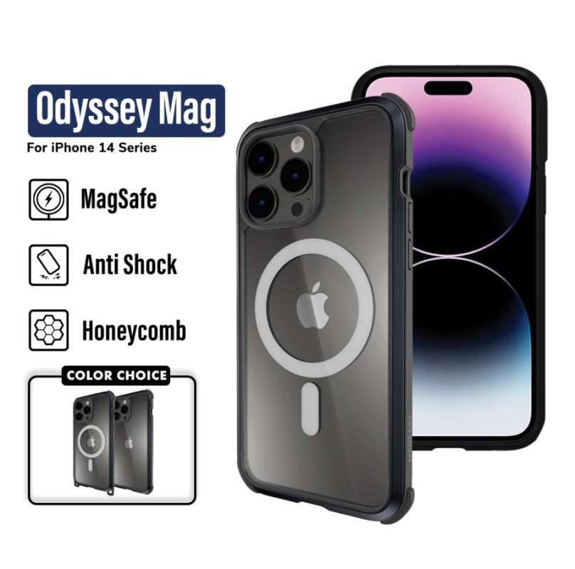 Promo Case iPhone 14 Pro Max Plus MagEasy Odyssey MagSafe Clear Strap ...