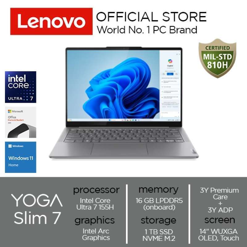 Jual Lenovo Yoga Slim 7 14imh9 Core Ultra 7 155h 16gb 1tb W11ohs Touch Oled Di Seller Flixx.id ...