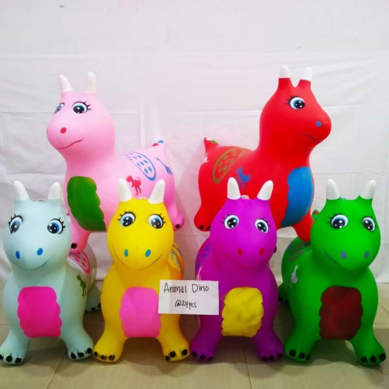Promo Animal Jumping Musik Tebal Dino / (sni) Mainan Kuda Kudaan Anak ...
