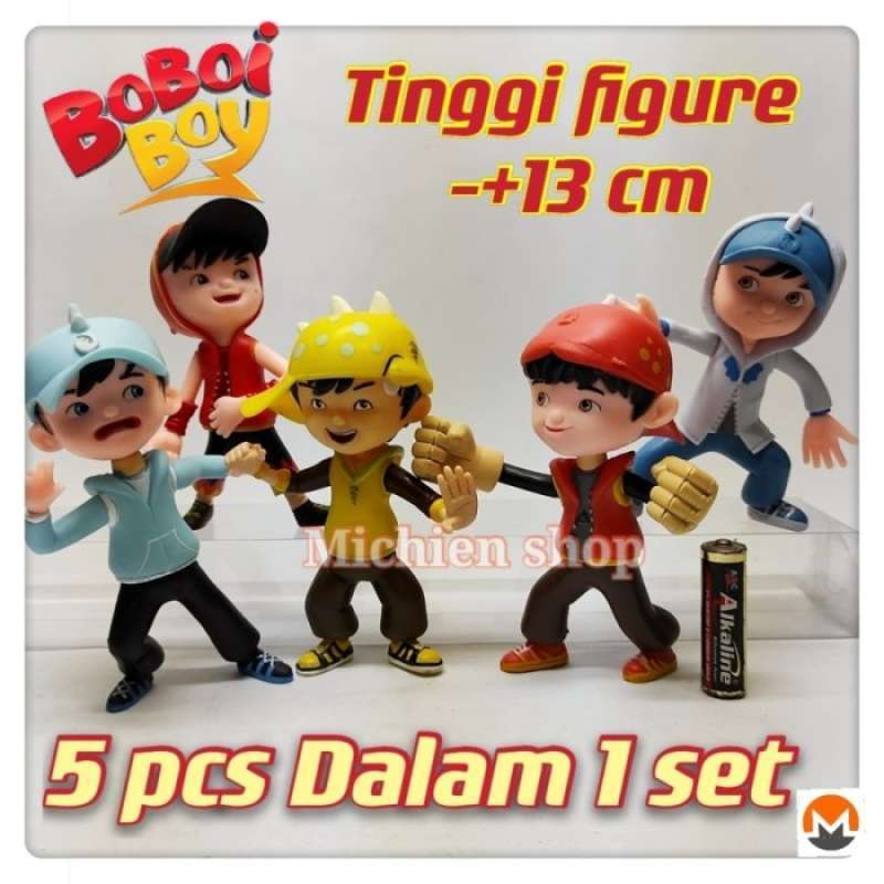 Promo ACTION FIGURE BOBOIBOY YAYA SET ISI 1 MAINAN TOPPER MINIATUR ...