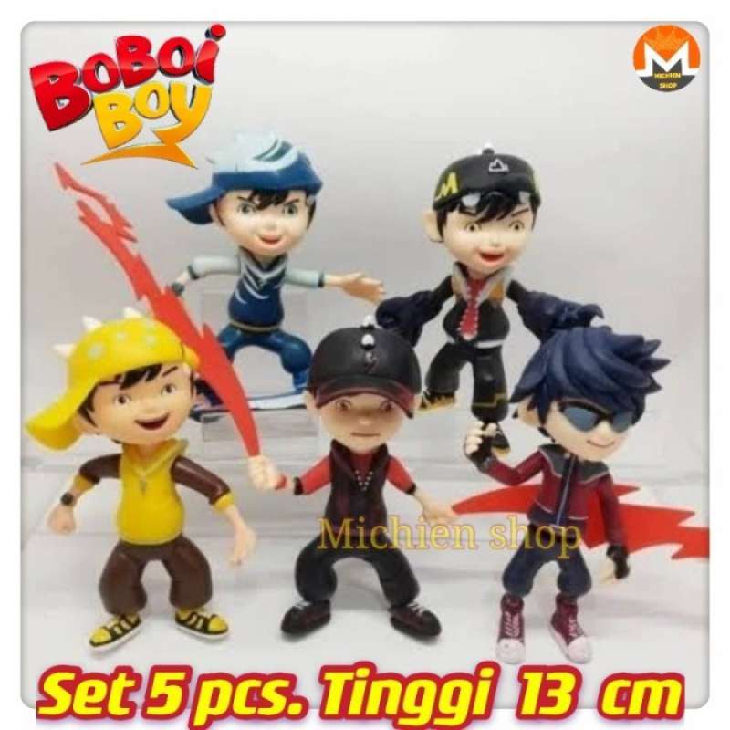 Promo ACTION FIGURE BOBOIBOY YAYA SET ISI 1 MAINAN TOPPER MINIATUR ...