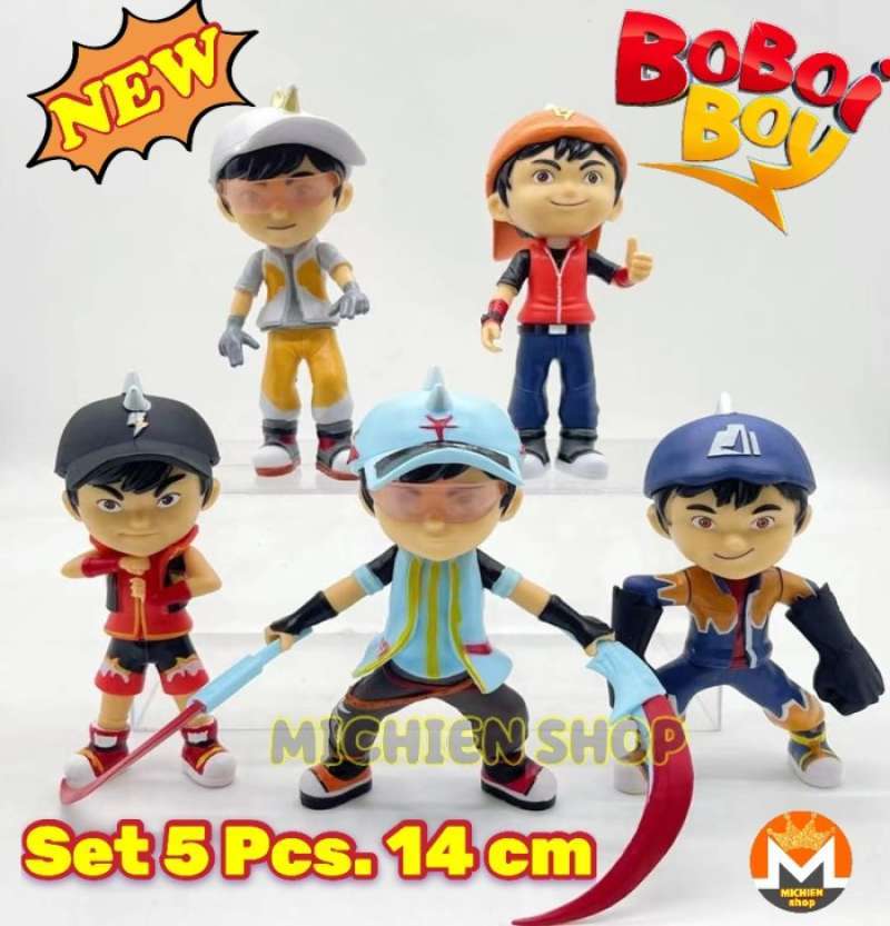 Promo ACTION FIGURE BOBOIBOY YAYA SET ISI 1 MAINAN TOPPER MINIATUR ...