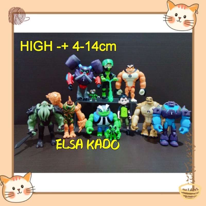 Promo Action Figure BEN 10 Set Isi 11 Alien Mainan Anak Diskon 23% di ...