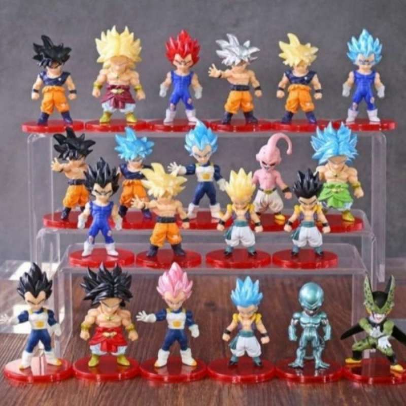 Promo Dragon ball Chibi Figure set-Mainan Pajangan Topper cake - Set ...
