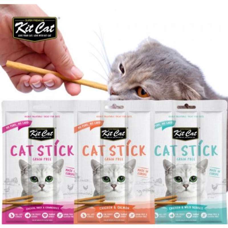 Jual KIT CAT STIK 3x5GR Treat Cat Snack Kucing Jajanan Cemilan Grain ...