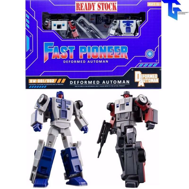 Promo Deformed Automan BW-001 Fast Pioneer - Transformers Menasor ...