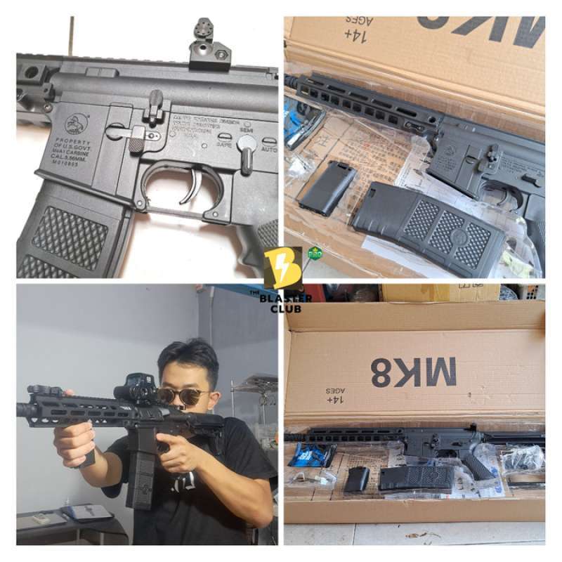 Promo MK8 M4A1 Blowback Water Gel Blaster WGB Elektrik Toy Gun Full ...