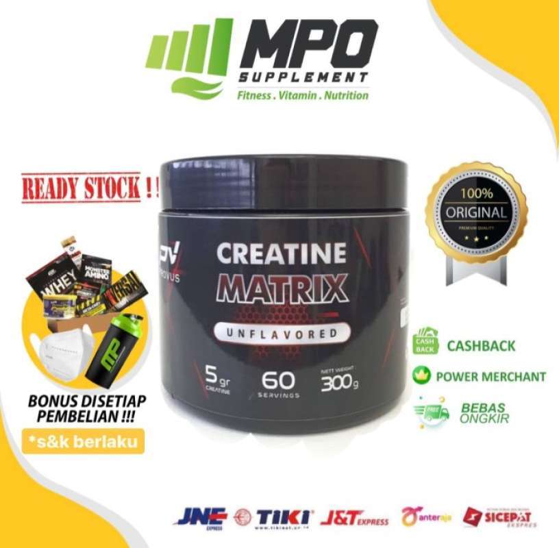 Promo Provus Creatine Matrix 300gr Unflavored Muscle Growth Diskon 33% ...