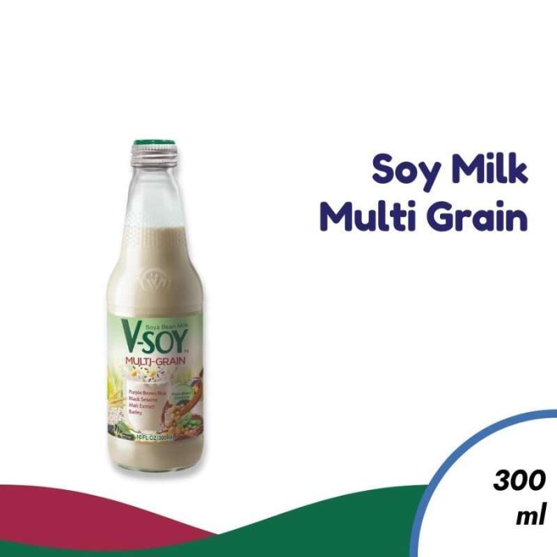 Promo V-soy Soya Bean Milk Multi Grain Barley | Susu Kedelai Botol ...