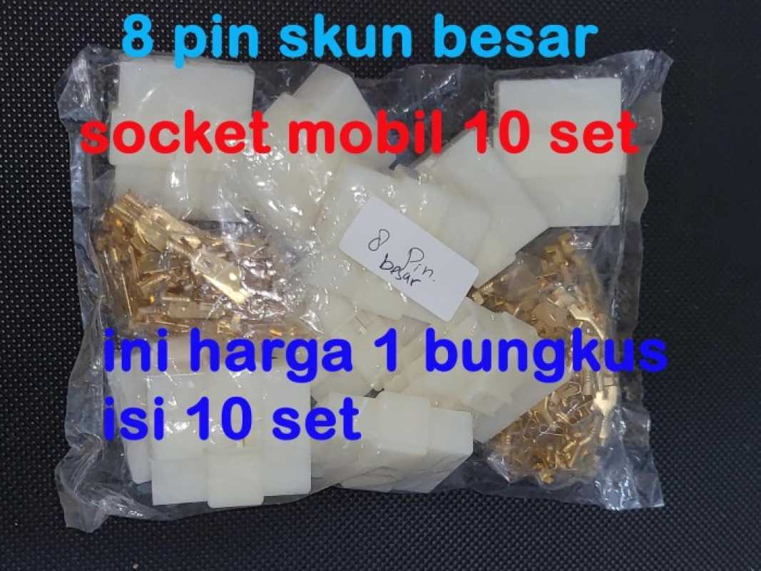 Promo SOCKET MOBIL 8 PIN BESAR 10 SET/ CONNECTOR SKUN MOTOR SOKET ...