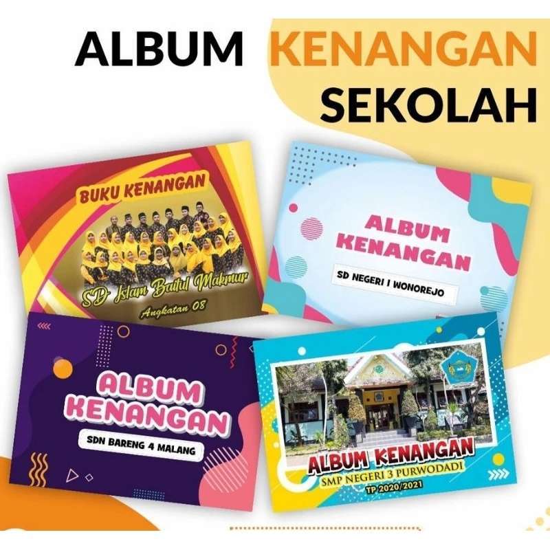 Jual Print Cetak Custom Murah Album Buku Kenangan Sekolah, Buku Tahunan ...