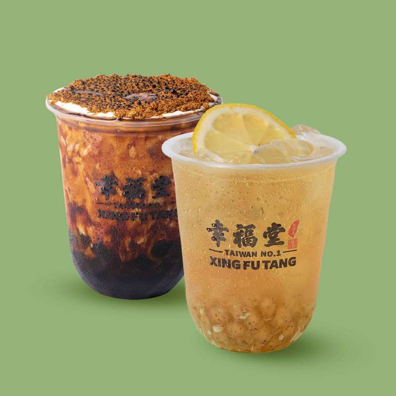 Jual Ramadhan 3 : Brown Sugar Boba Milk + Lemon & Peach Fresh Tea With ...