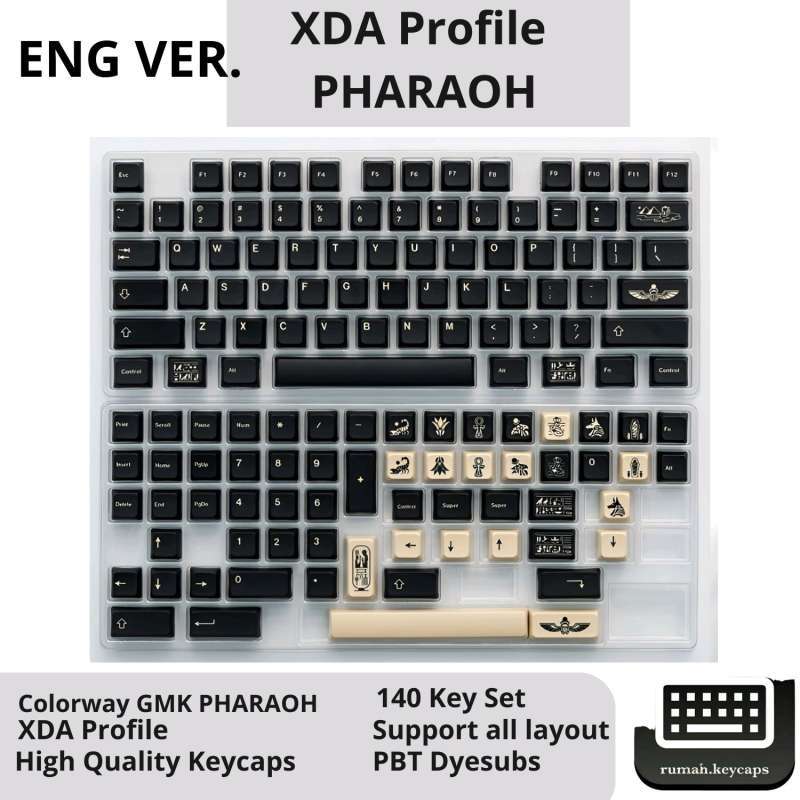 Jual Keycaps Keycap Xda Profile Gmk Pharaoh Pbt Dyesub Dye Sub - Rad ...