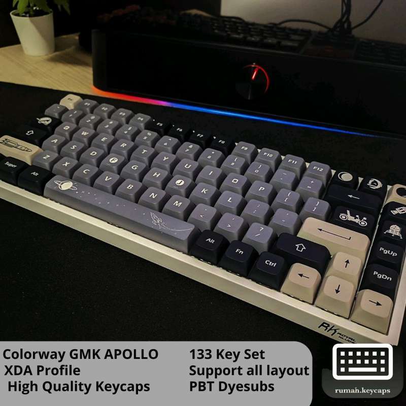 Jual Keycaps Keycap XDA PROFILE GMK APOLLO PBT Dyesub Dye Subs 7u ...
