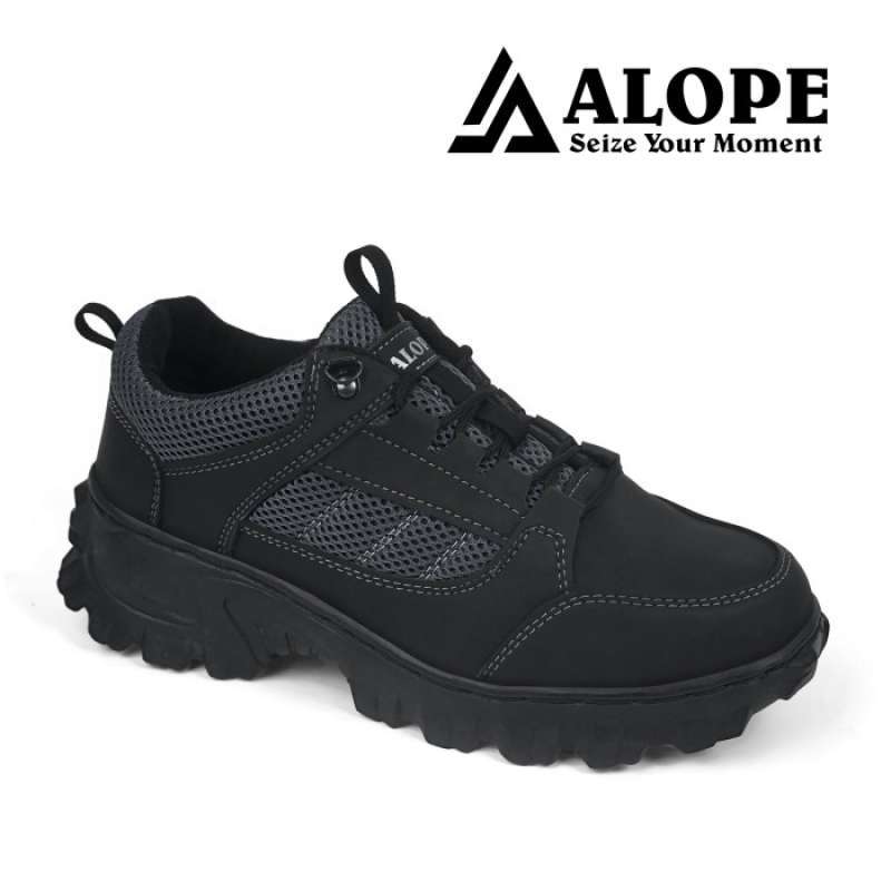 Promo Sepatu Safety Pria Alope DIZON Size 39-43 Ujung Besi - Hitam 41 ...