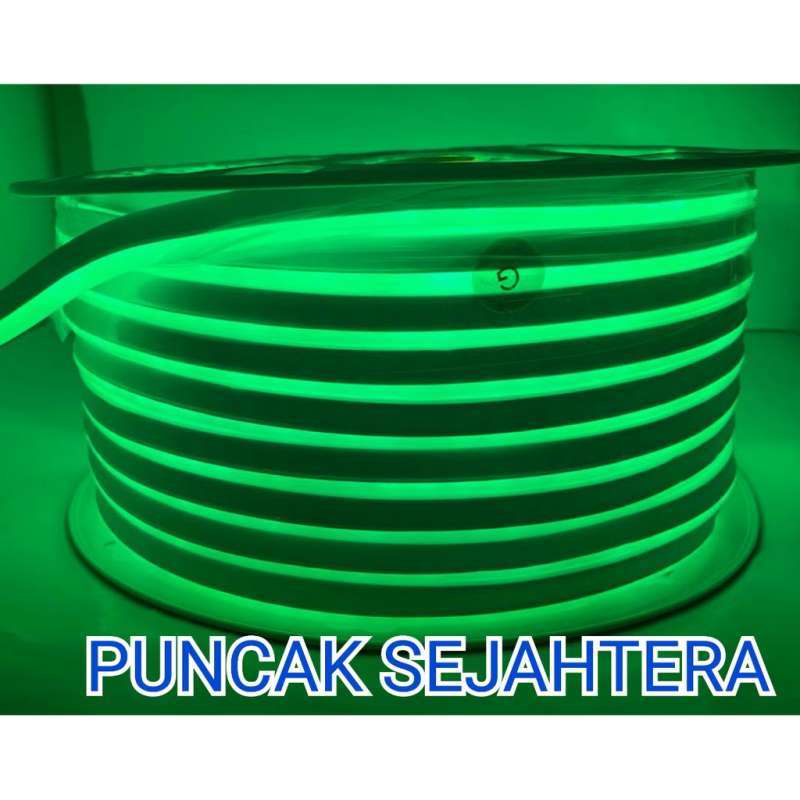 Jual Lampu Led Neon Flexible Rope Light Custom Warna Hijau / Green ...