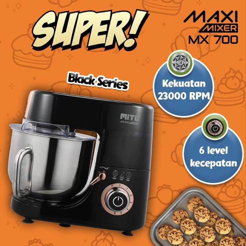 Jual Mito Stand Mixer Maxi Mx 700 Kapasitas 7 Liter - White Di Seller ...