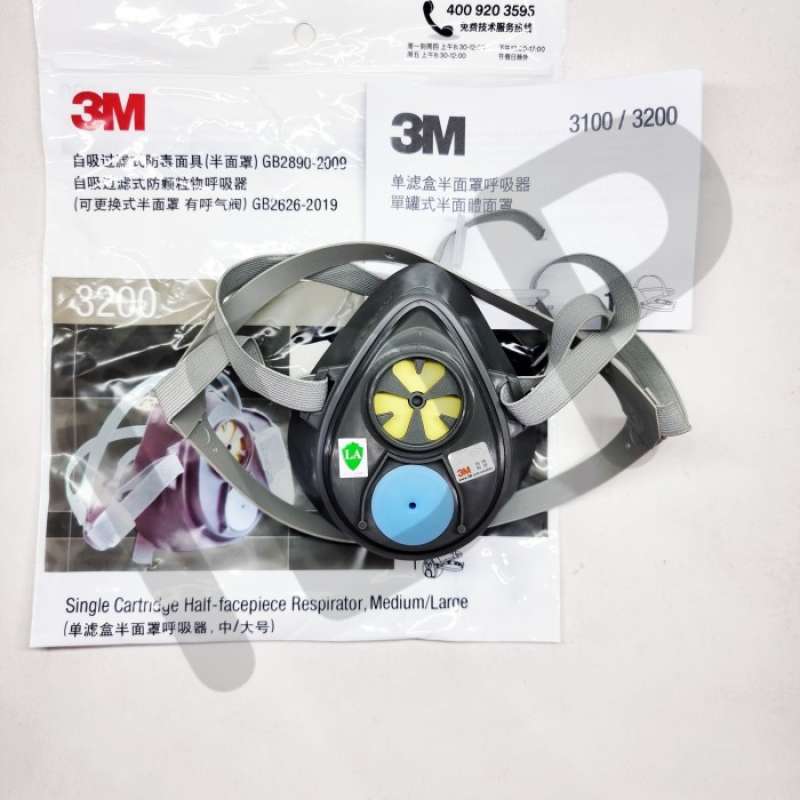 Promo 3m Masker 3200 Single Cartridge Half Facepiece Reusable ...