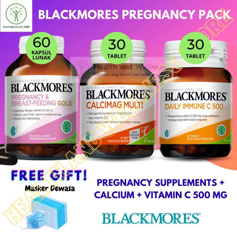 Jual PAKET KEHAMILAN BLACKMORES PREGNANCY AND BREASTFEEDING GOLD 60 ...
