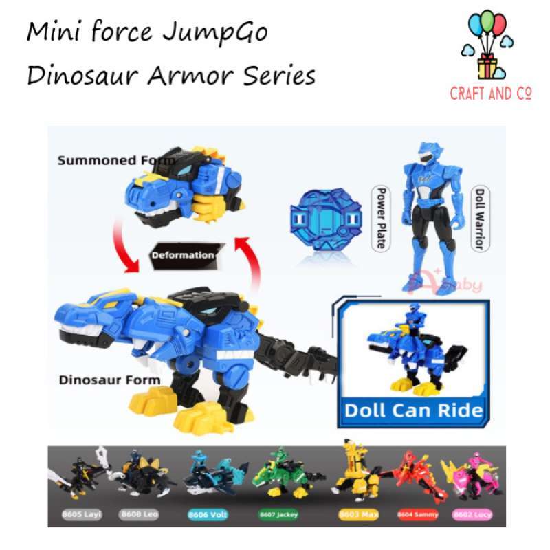 Promo Mainan Robot Miniforce Mini Force Dinosour Transform Armour ...