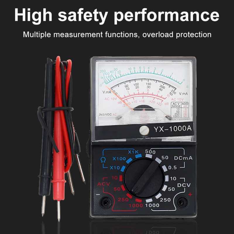 Jual Gaqqee Multimeter Multitester Analog Mini Pointer Zeroing ...