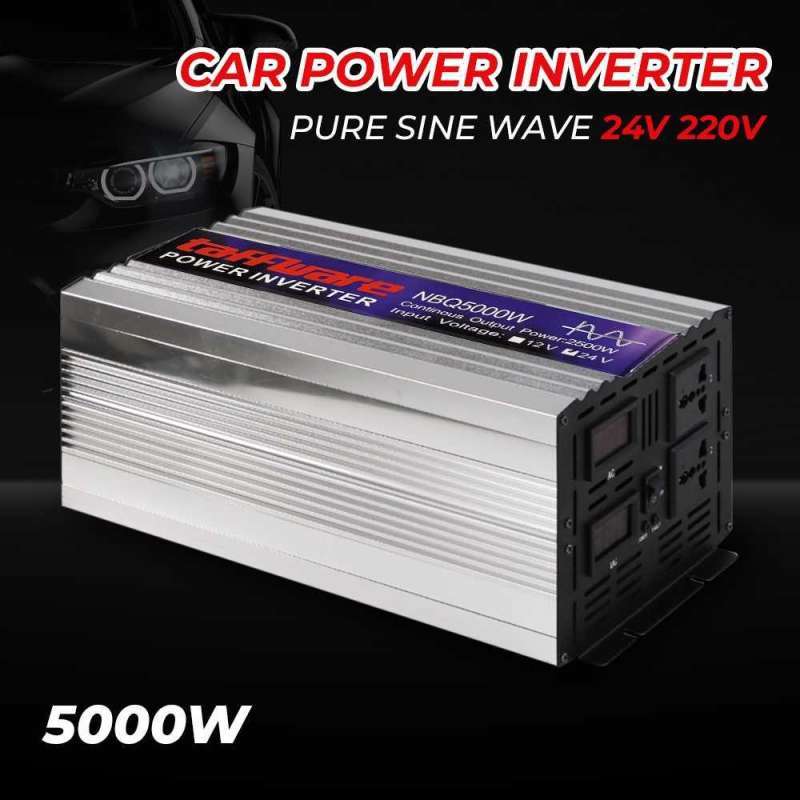 Jual Power Inverter Mobil Pure Sine Wave Dc 24v To Ac 220v 5000w ...