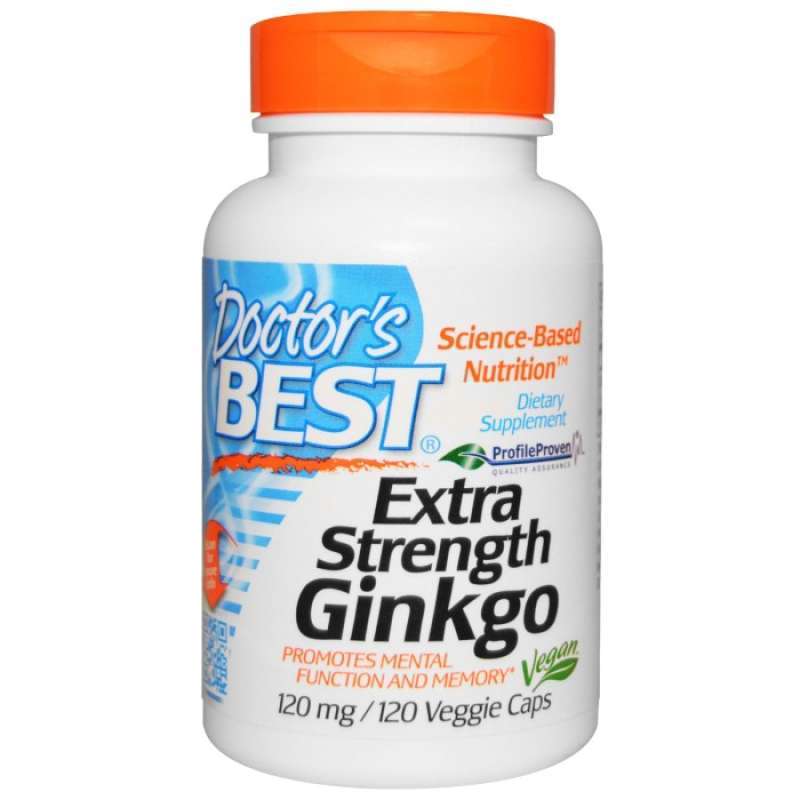 Promo Doctor's Best Extra Strength Ginkgo 120mg (120 Veg Cap), Gingko ...