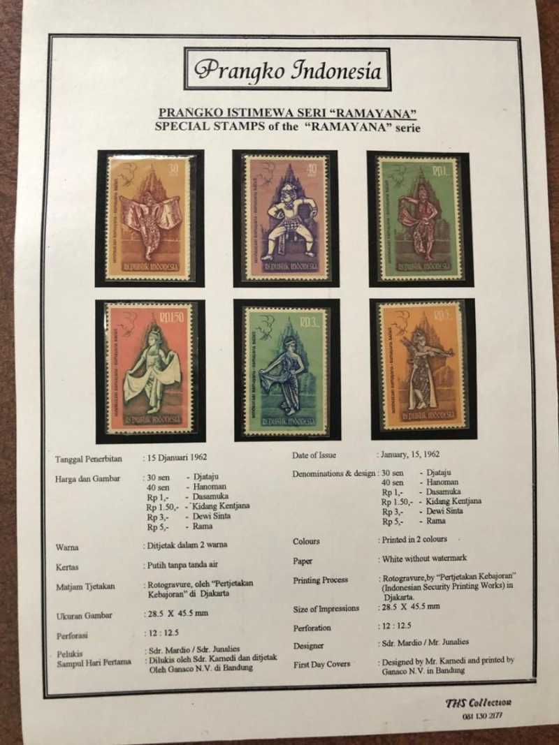 Jual Prangko Indonesia Seri Ramayana Th 1962 Di Seller Indah Ria ...