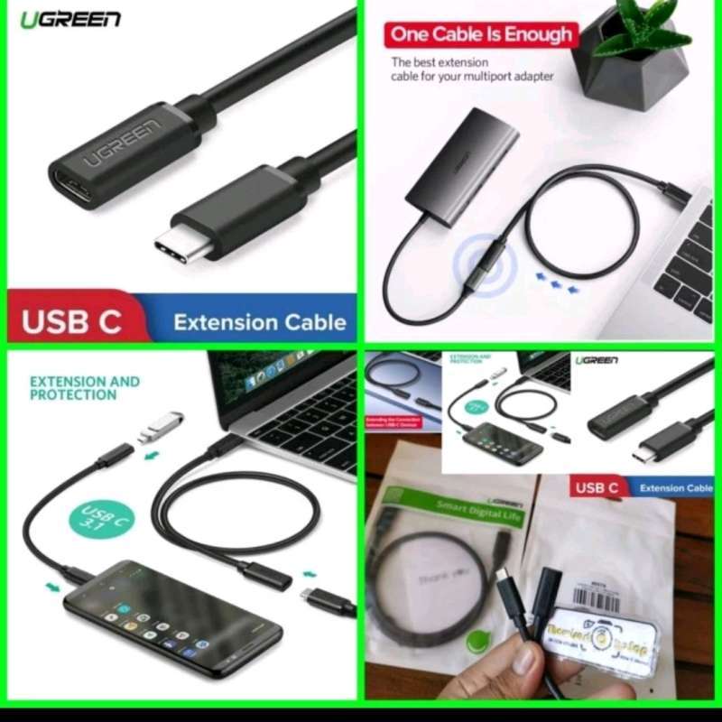Jual Kabel Ugreen Usb C Extension Type C Male To C Female Extention ...