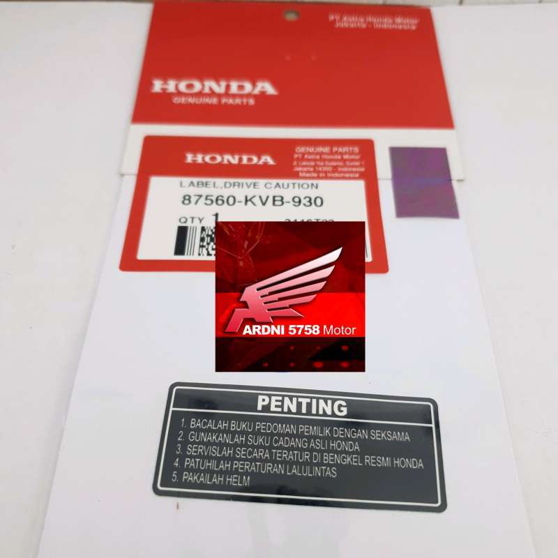 Jual Label Drive Caution Sticker Stiker Informasi Penting Vario Beat ...