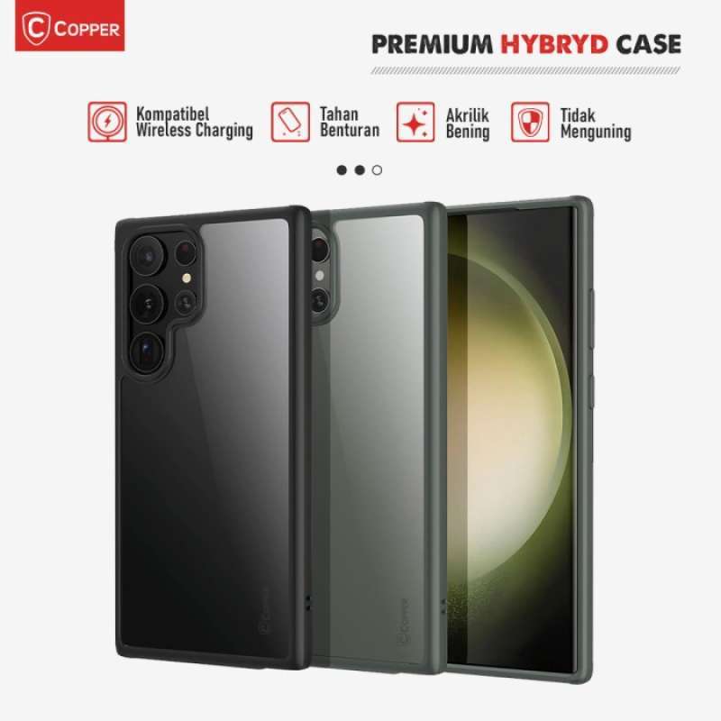 Promo S24 Plus Ultra - Copper Premium Hybrid Case S24 Series - Markmarket - S24 Ultra Hitam ...