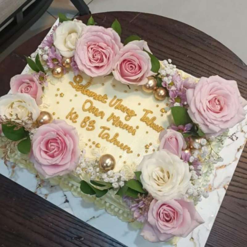 Jual Cake Ulang Tahun Flowers Fresh Kue Ulangtahun Bunga Cake Birthday ...