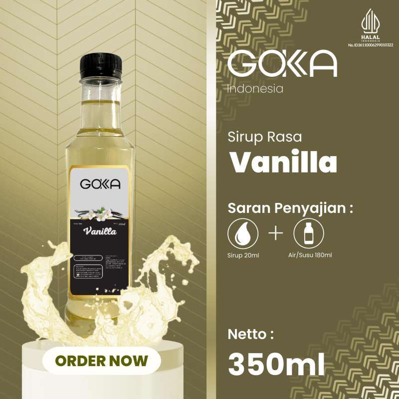 Jual Sirup Gokka Rasa Vanilla / Minuman Syrup Gokka Rasa Vanilla 350ml ...