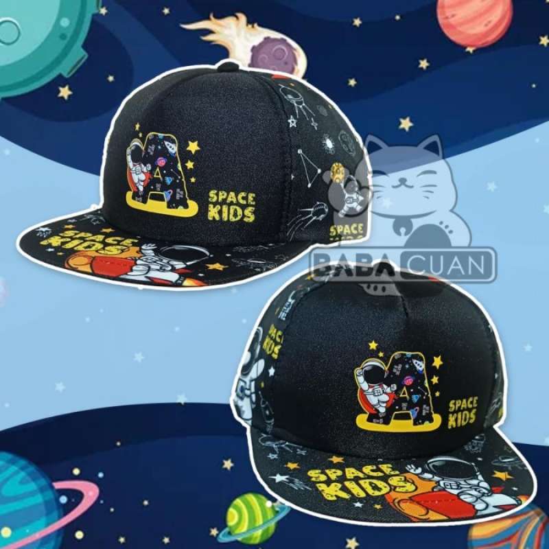 Jual Topi Anak Snapback Full Printing Alfabet / Huruf A-z - Astro G Di ...