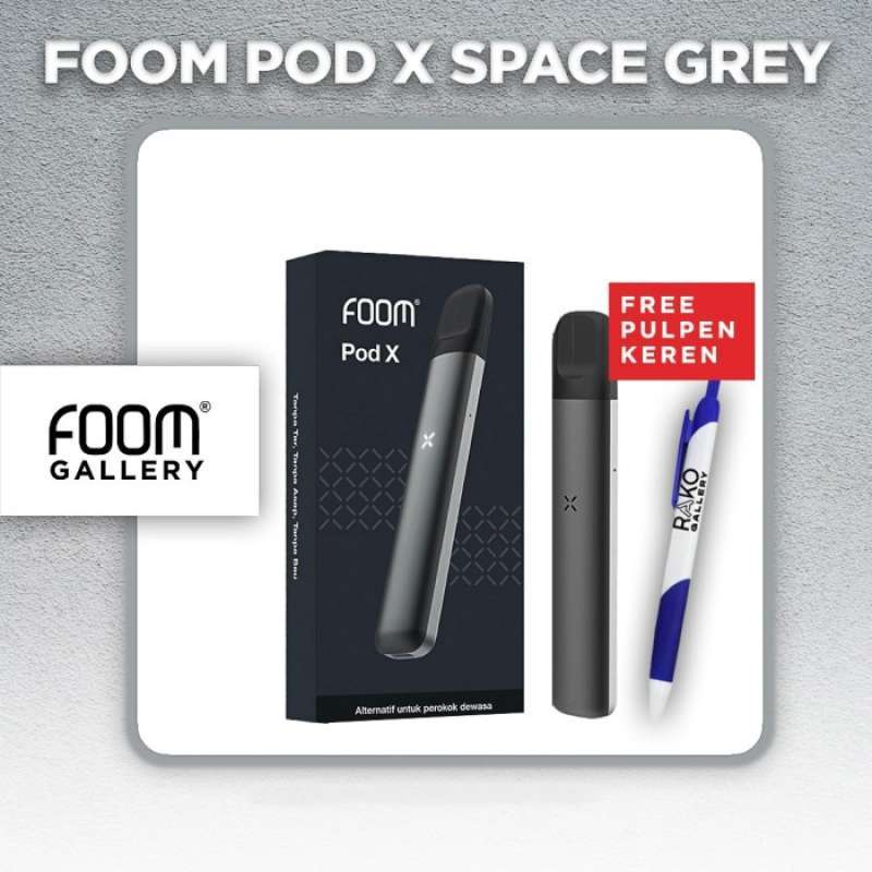 Promo Foom Pod X Device Space Grey Diskon 23% Di Seller Vape Indonesia ...