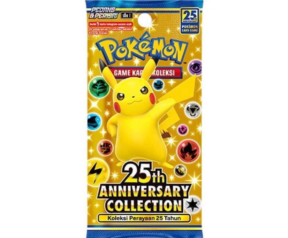 Promo Pokemon Tcg 25th Anniversary Collection S8a Booster Box Pedang ...