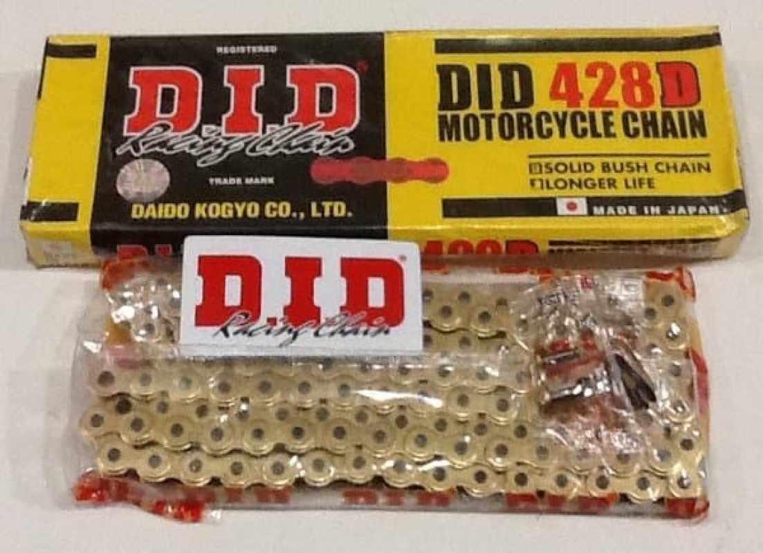 Promo Did 428d 130l Solid Bush Japan Gold Chain 428 Kawasaki Diskon 23% ...