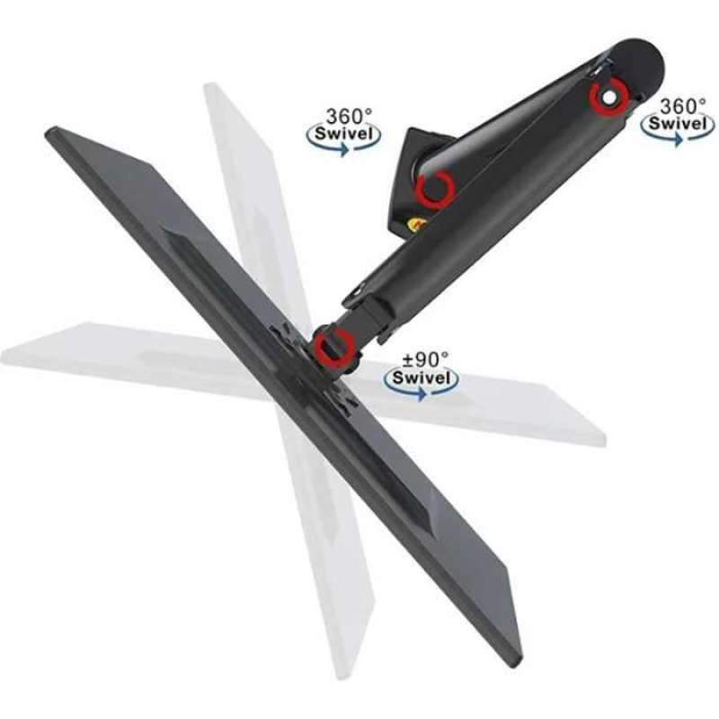 Promo North Bayou Universal Monitor Arm Bracket 2-9kg 17-30 Inch Nb-f80 ...