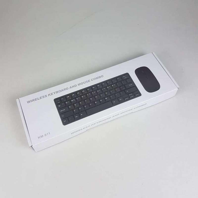 Jual Kimsnot Wireless Keyboard Mouse Combo Set Ergonomic 64 Keys 2.4ghz ...