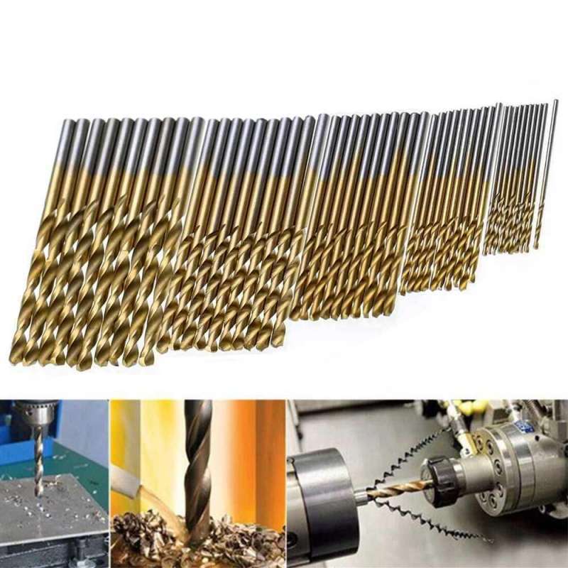 Jual Mata Bor Power Drill Bits Titanium Coated 50 Pcs Dw1361 Bor Besi ...