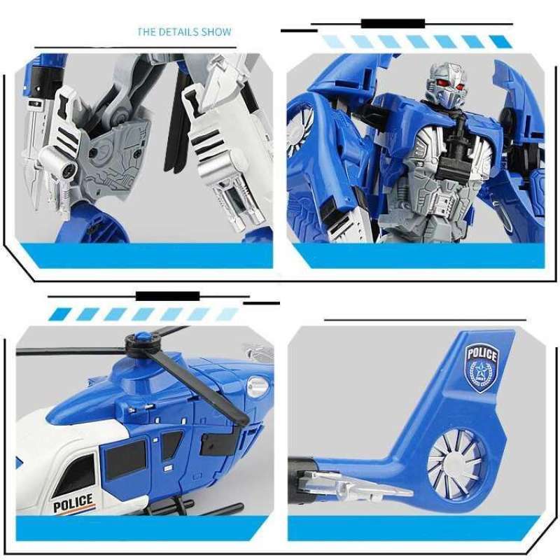 Jual Ky Mainan Action Figure Helikopter Transformer Deformation Robot ...