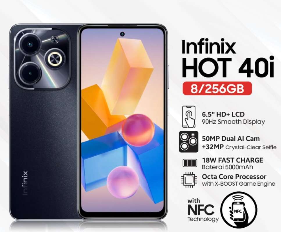 Jual Infinix Hot 40i Ram 8/256 Gb Garansi Resmi Original Bisa Kredivo ...